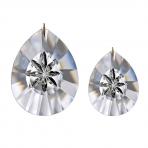 Hanging Crystal Tear Drop Prism with Star | AllThingsCrystal.com